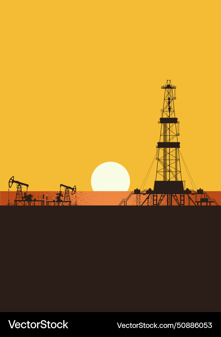 Equipment for oil production Royalty Free Vector Image