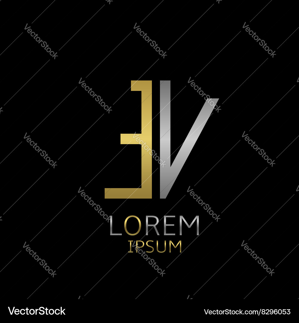 Ev letters logo Royalty Free Vector Image - VectorStock