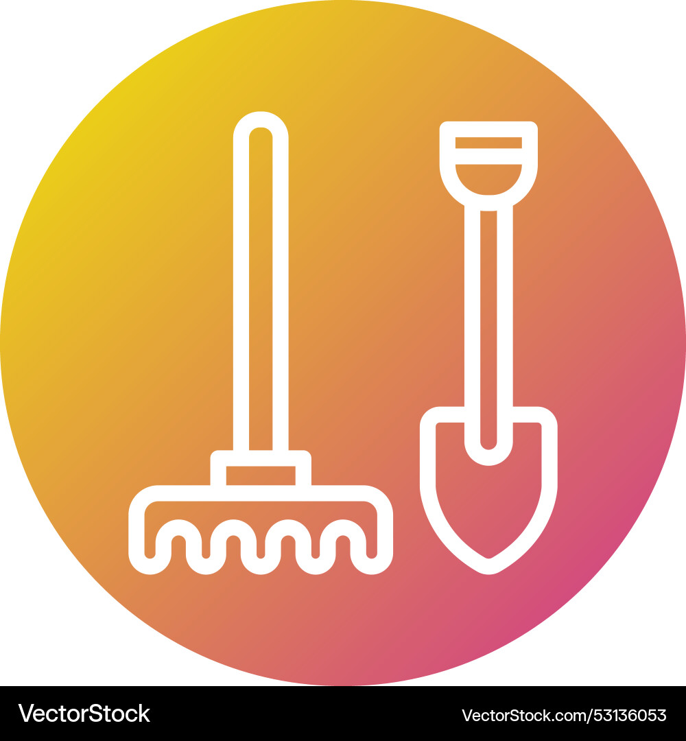 Gardening tools icon design Royalty Free Vector Image