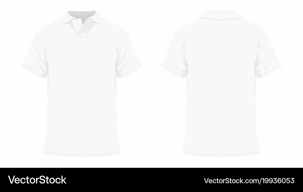 Mens white t shirt Royalty Free Vector Image - VectorStock