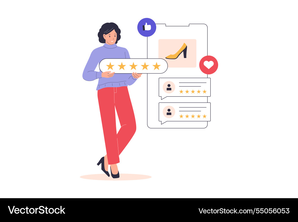 Product review Royalty Free Vector Image - VectorStock