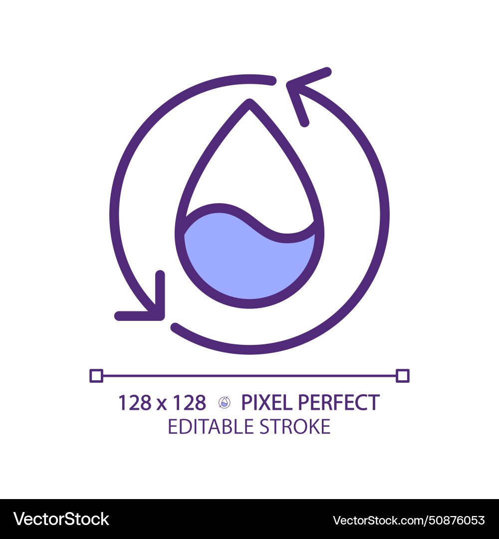 Reusing water rgb color icon Royalty Free Vector Image