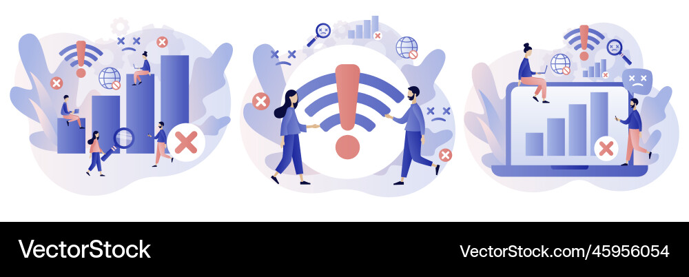 No internet connection wireless connectivity Vector Image