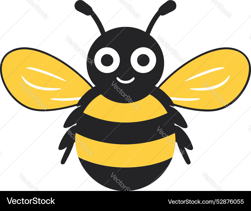 Bee monarch mark bee crowned heraldry Royalty Free Vector