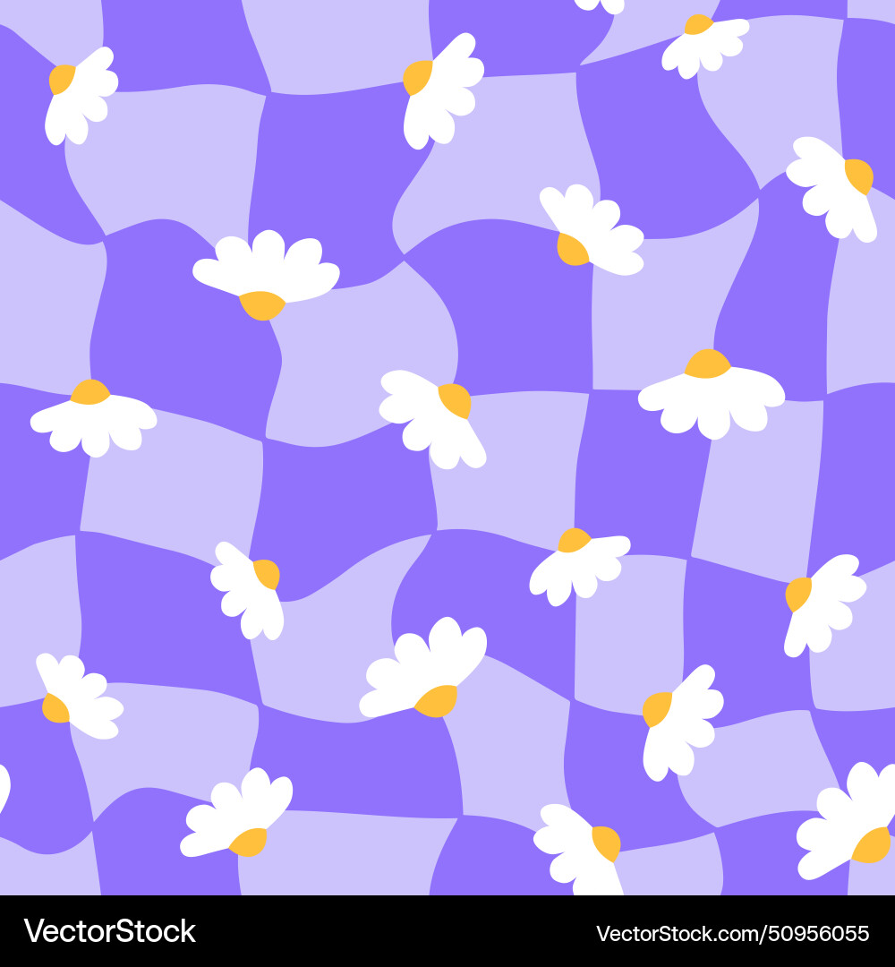 Distorted Checkered Daisy Pattern Royalty Free Vector Image Distorted Checkered Daisy Pattern Royalty Free Vector Image