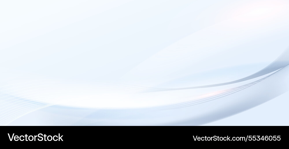 Elegant Light Blue Abstract Waves Royalty Free Vector Image