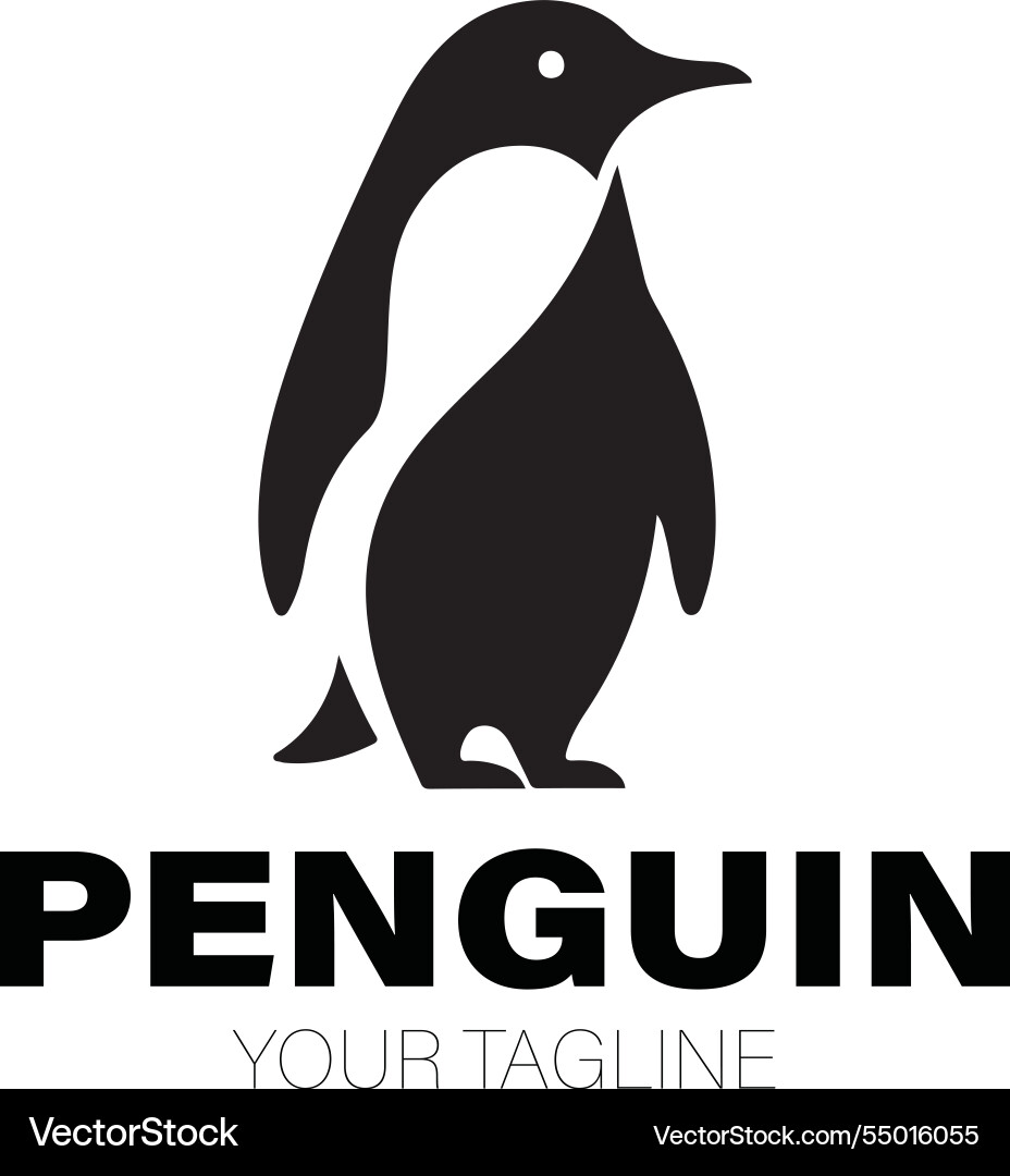 Penguin logo penguin logo design penguin logo Vector Image