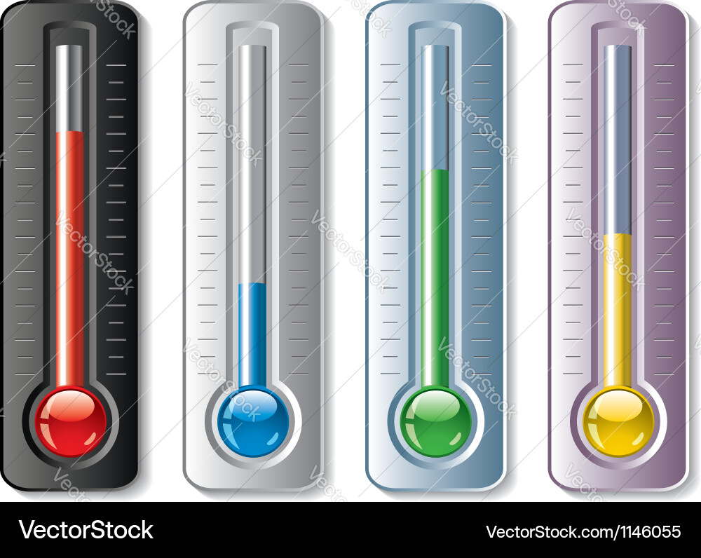 Thermometers Royalty Free Vector Image - VectorStock