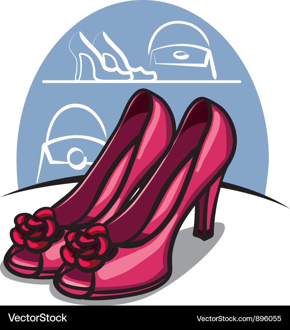 Women shoe Royalty Free Vector Image - VectorStock