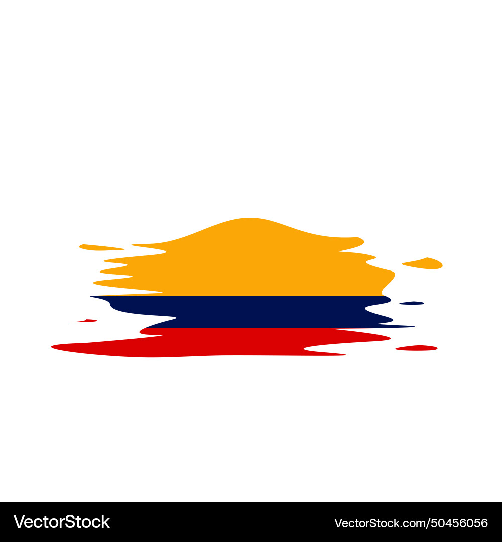 Colombia state flag logo Royalty Free Vector Image