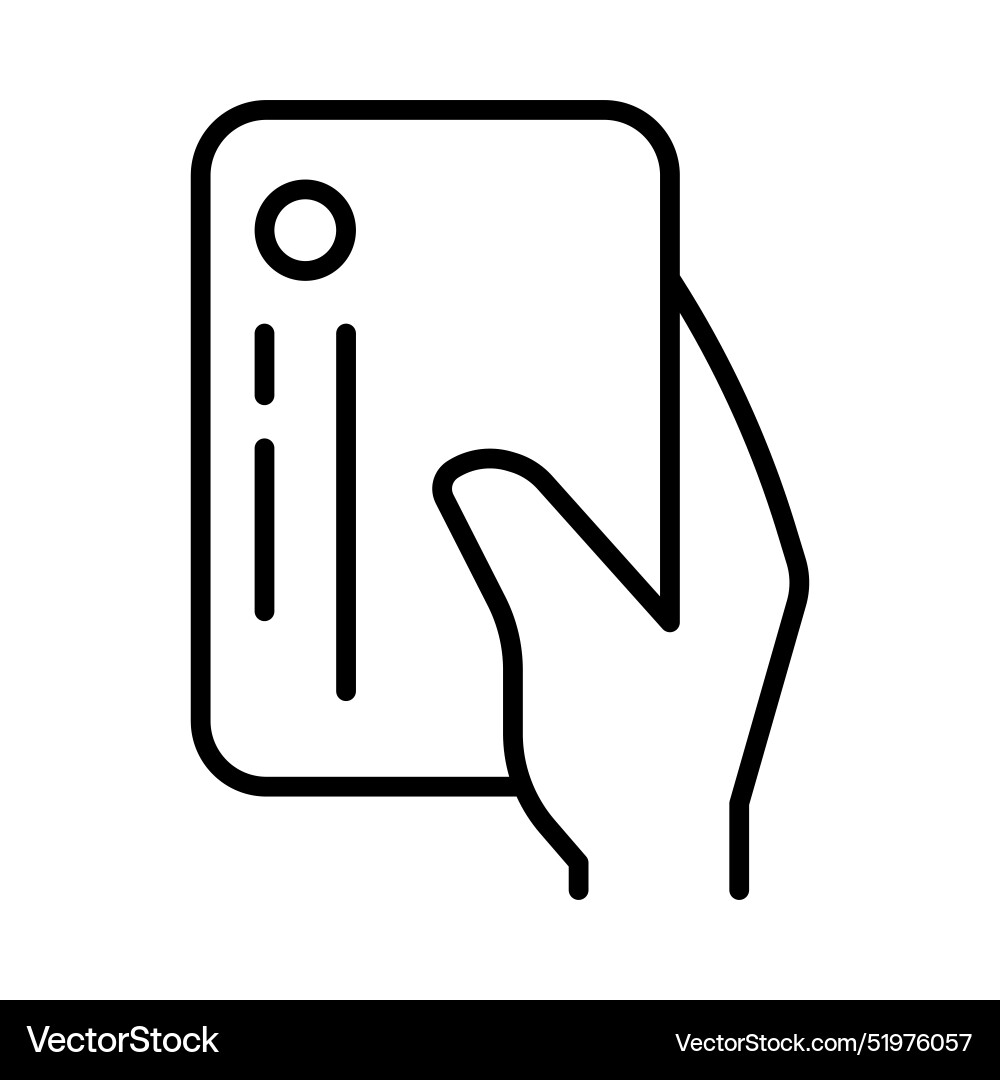 Atm card icon in thin line style graphic design Vector Image