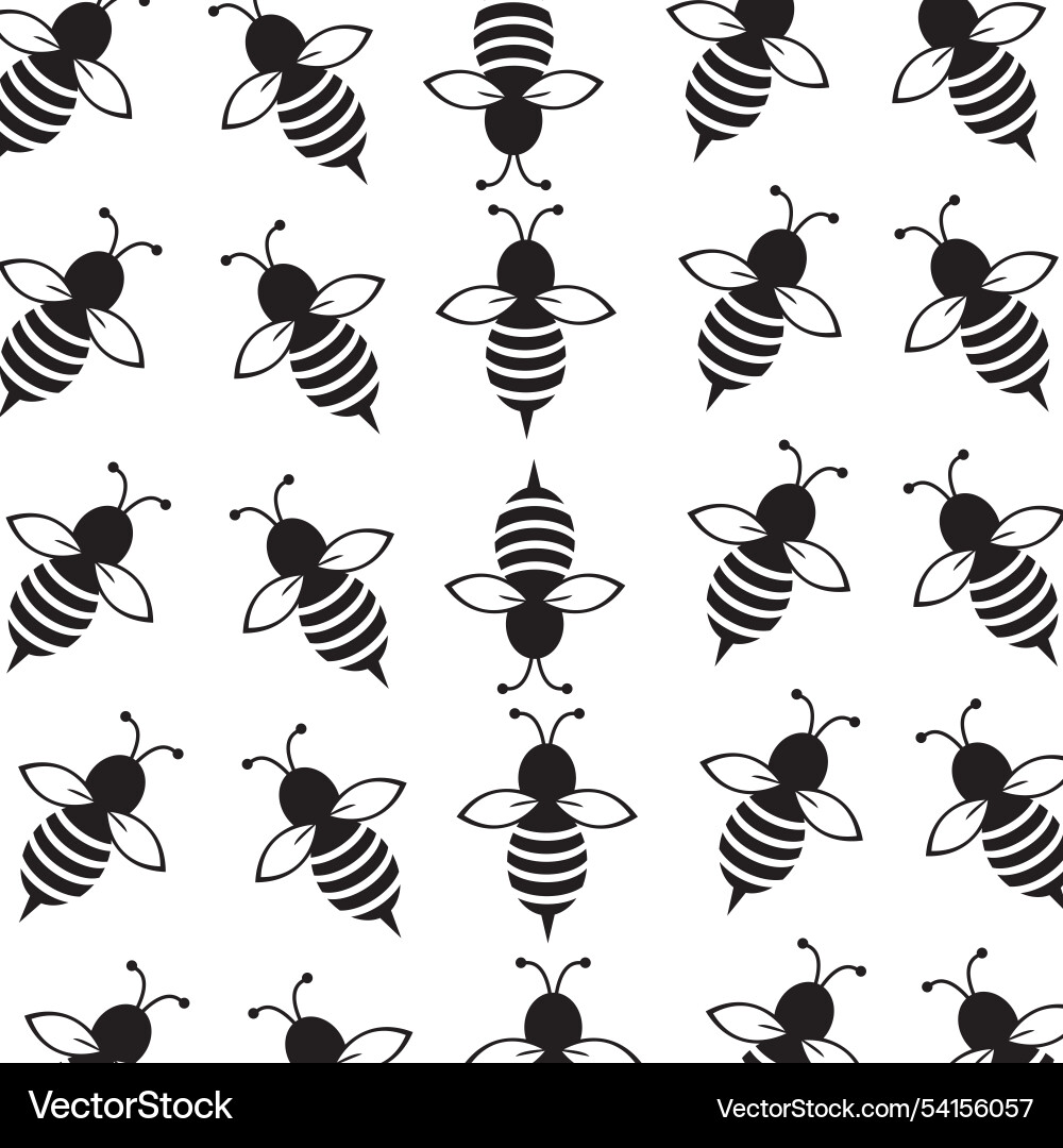 Bee background Royalty Free Vector Image - VectorStock