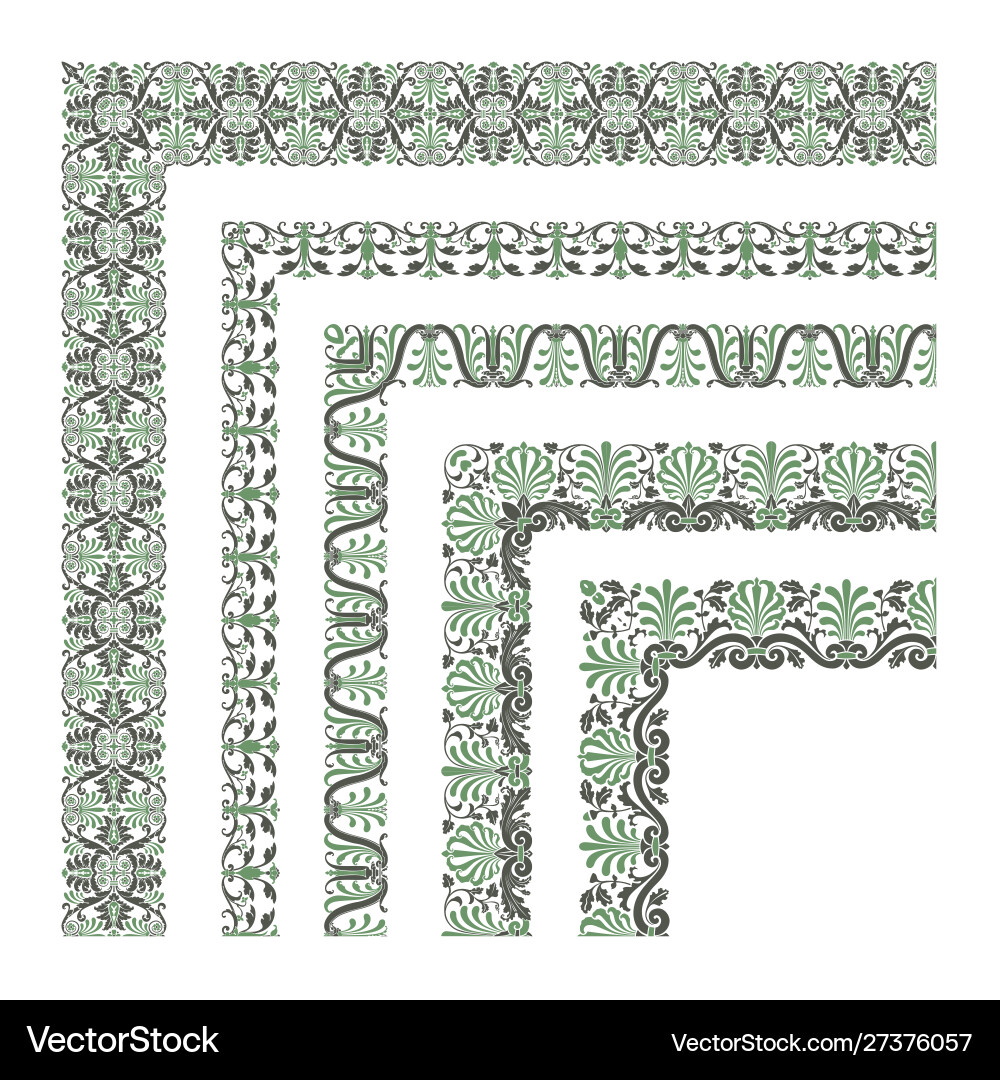 Decorative seamless border Royalty Free Vector Image