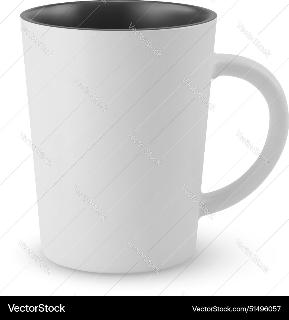 Empty cup Royalty Free Vector Image - VectorStock
