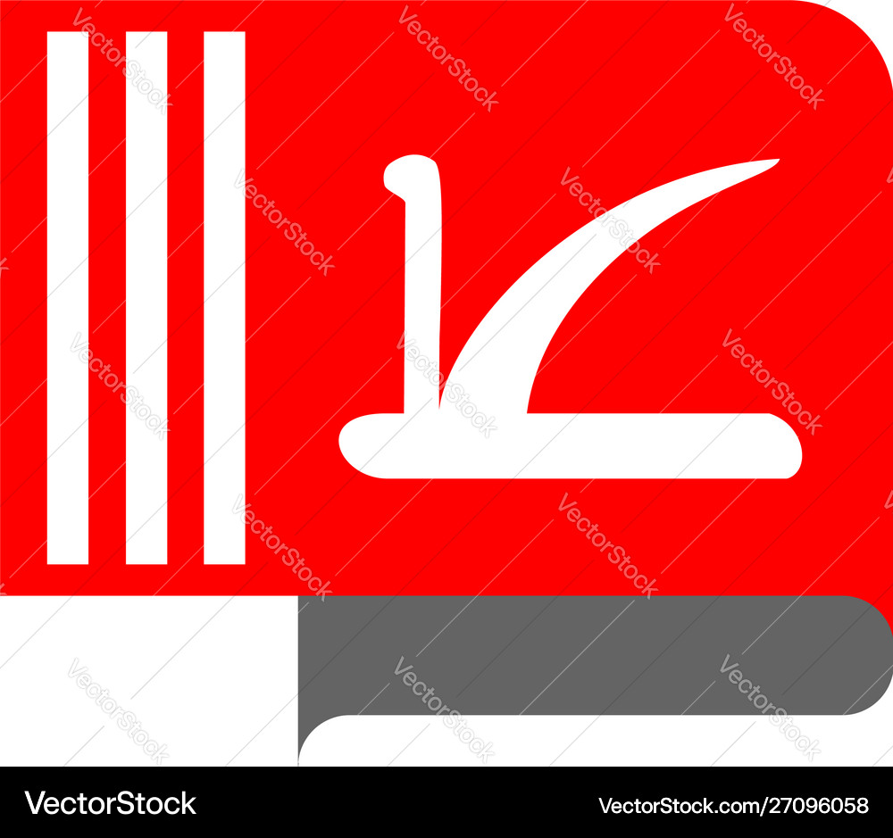 Flag horizontal shape pointer for world map Vector Image