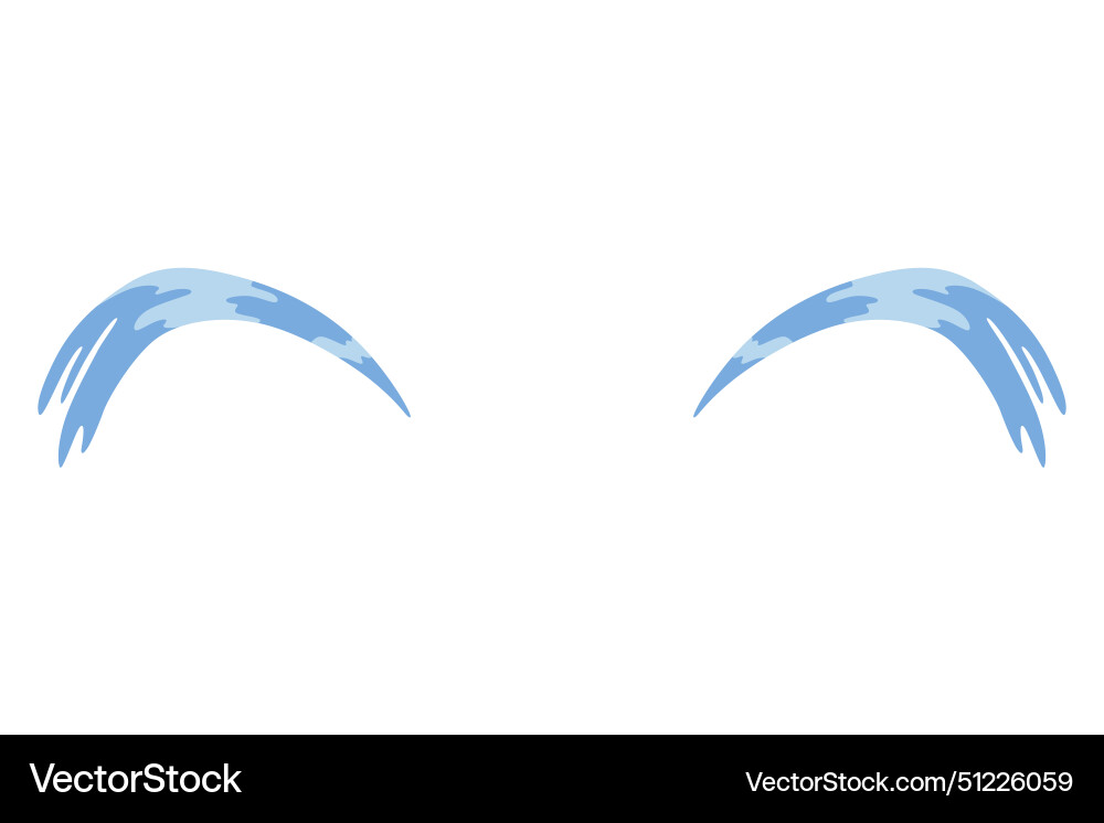 Cartoon tear drops icon sorrow cry streams Vector Image