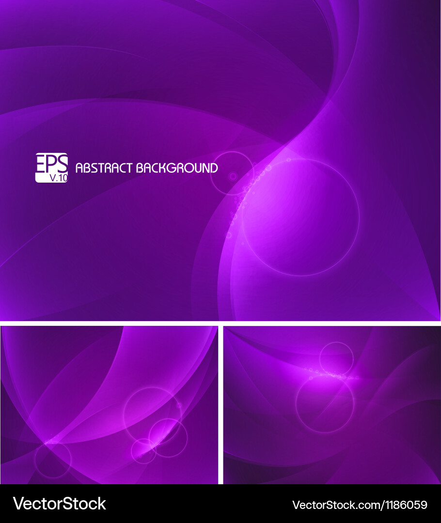 Dynamic Purple Abstract Backgrounds Royalty Free Vector
