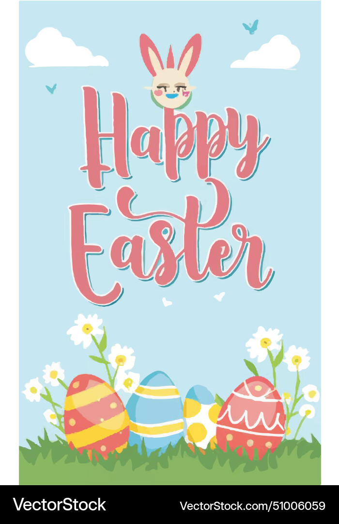 Happy easter Royalty Free Vector Image - VectorStock