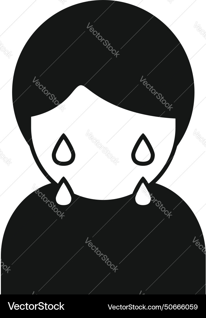 Hard coping skills icon simple work Royalty Free Vector
