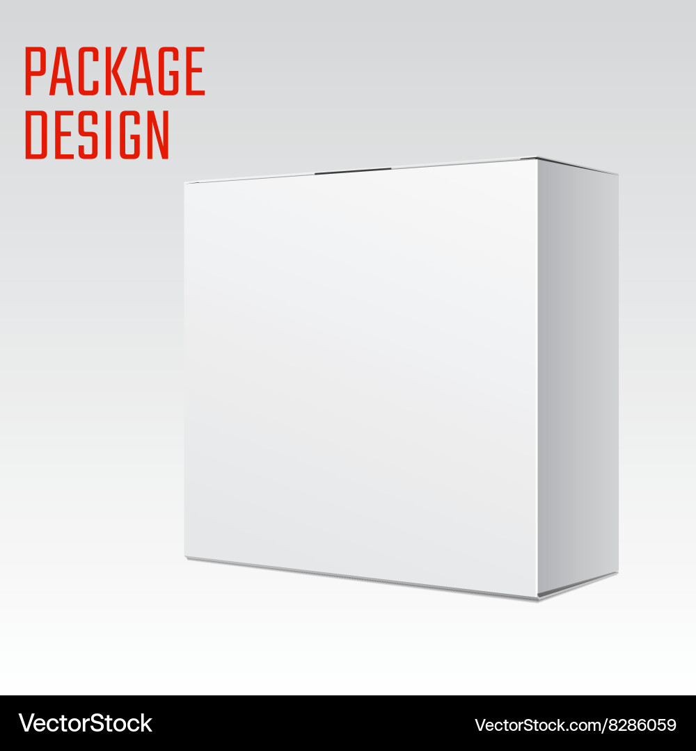 White box mock Royalty Free Vector Image - VectorStock