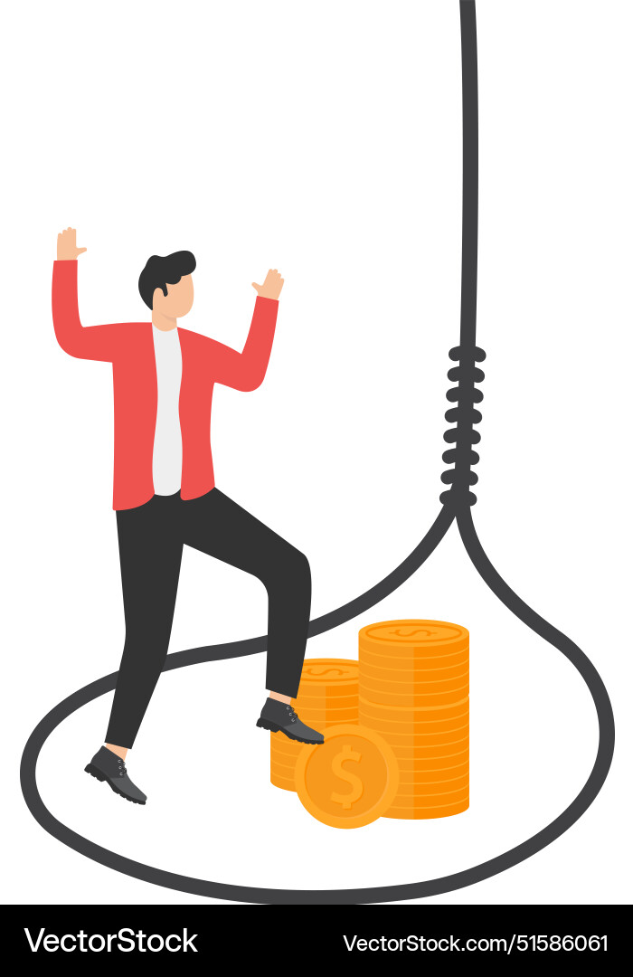 Businessmen are trapped Royalty Free Vector Image