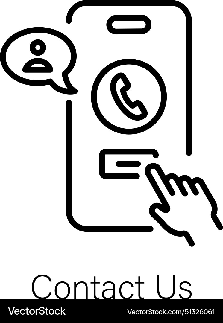 Contact us Royalty Free Vector Image - VectorStock