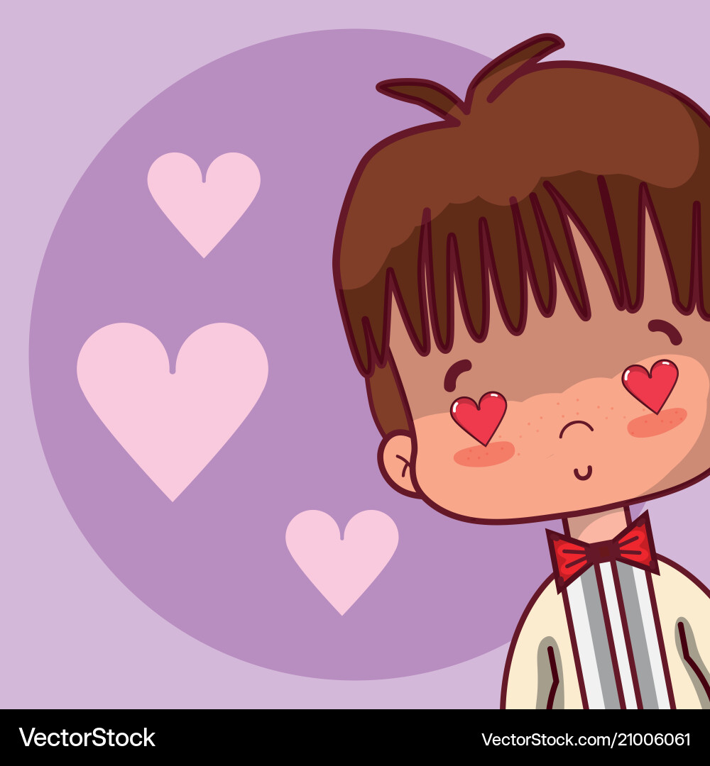 Cute wedding boyfriend cartoon Royalty Free Vector Image