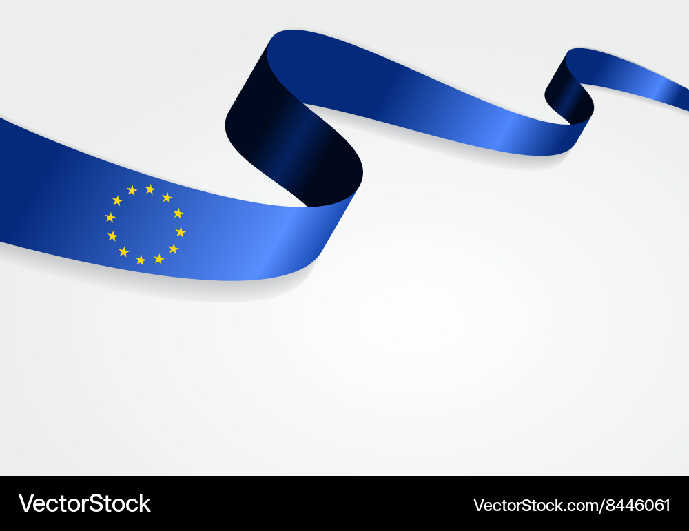European union flag background Royalty Free Vector Image