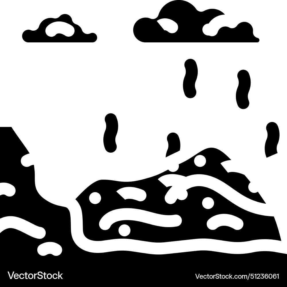 Landfill waste sorting glyph icon Royalty Free Vector Image Landfill waste sorting glyph icon Royalty Free Vector Image