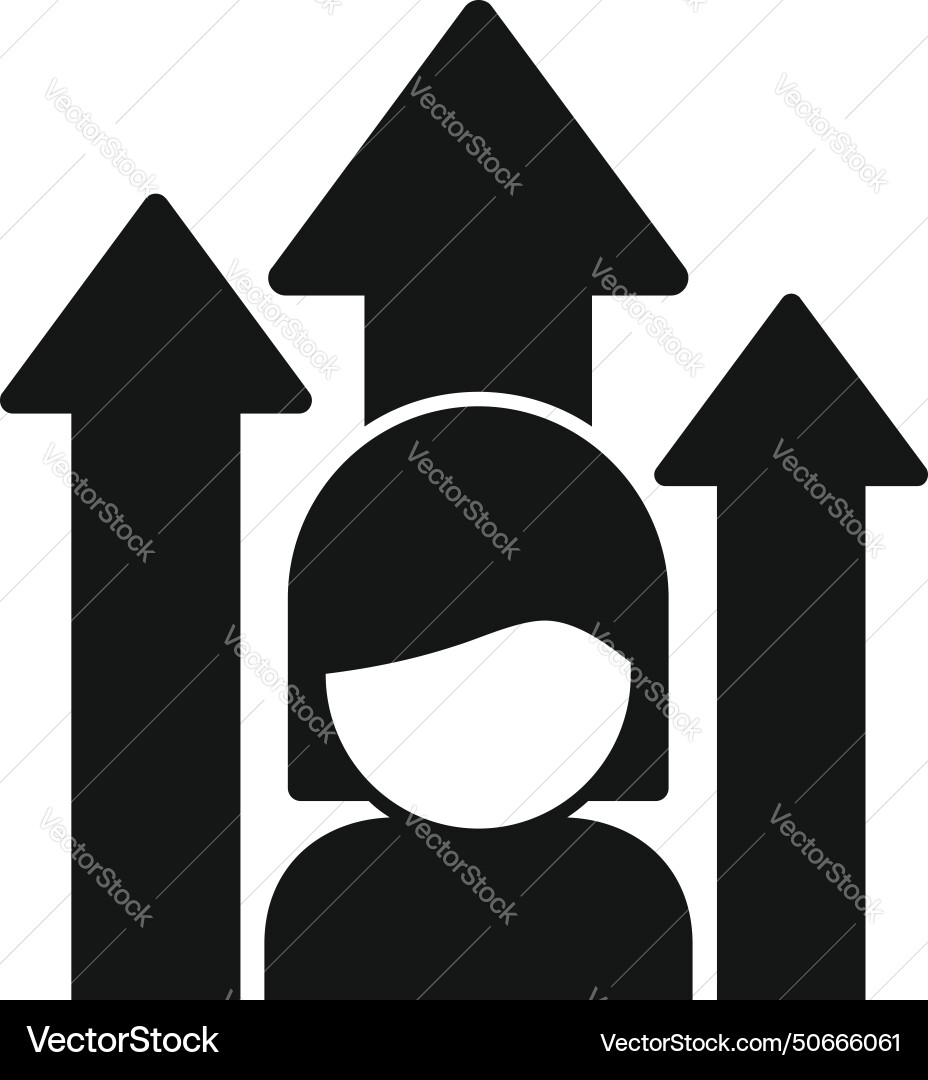 Level up coping skills icon simple health Vector Image