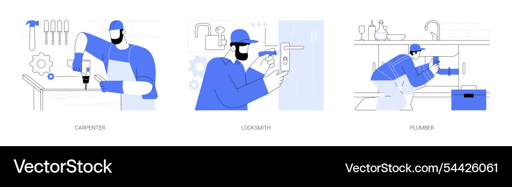 Maintenance services isolated cartoon Royalty Free Vector