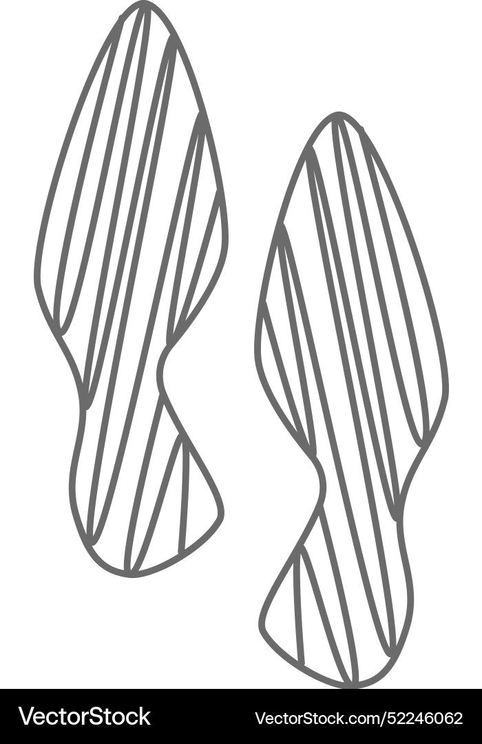 Fußabdrücke der Stiefel doodle Lizenzfreies Vektorbild