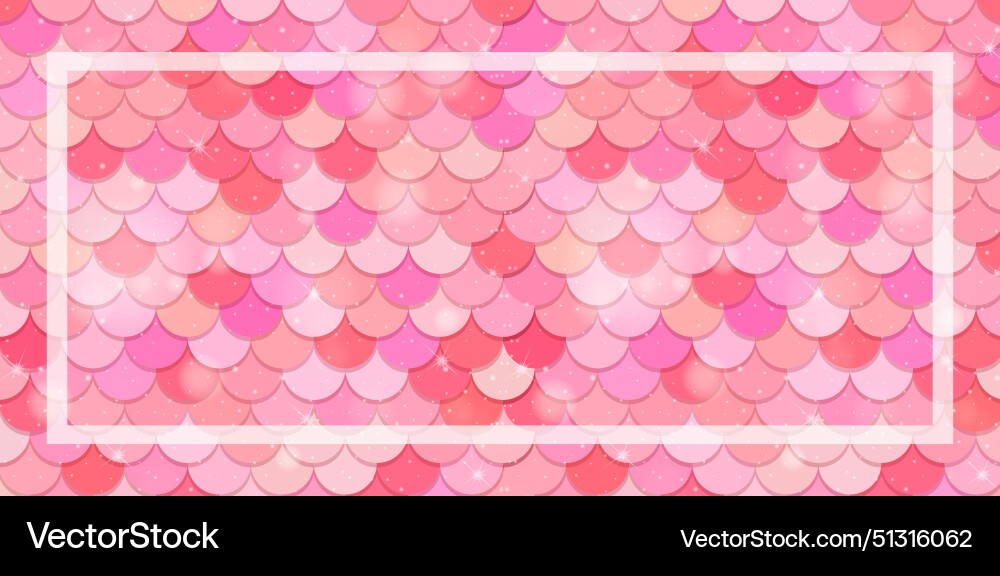 Gradient pink scales in a seamless design Vector Image