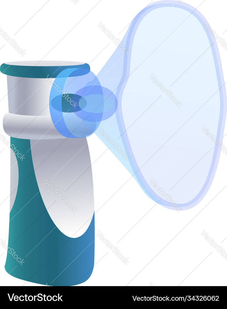 Inhaler icon cartoon style Royalty Free Vector Image