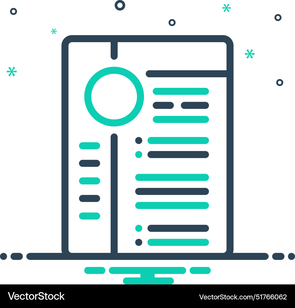 Resume Royalty Free Vector Image - VectorStock
