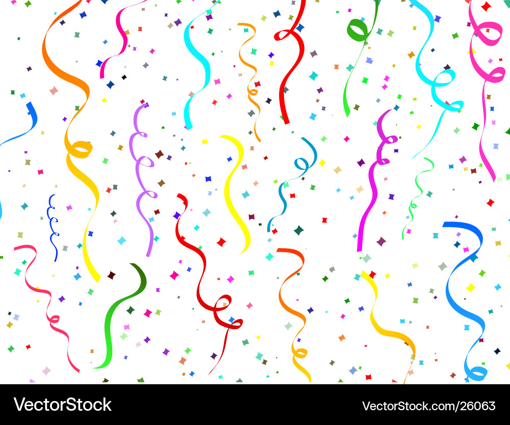 Colorful Confetti Burst Royalty Free Vector Image