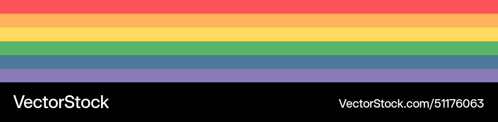 Lgbt pride flag horizontal wide banner background Vector Image
