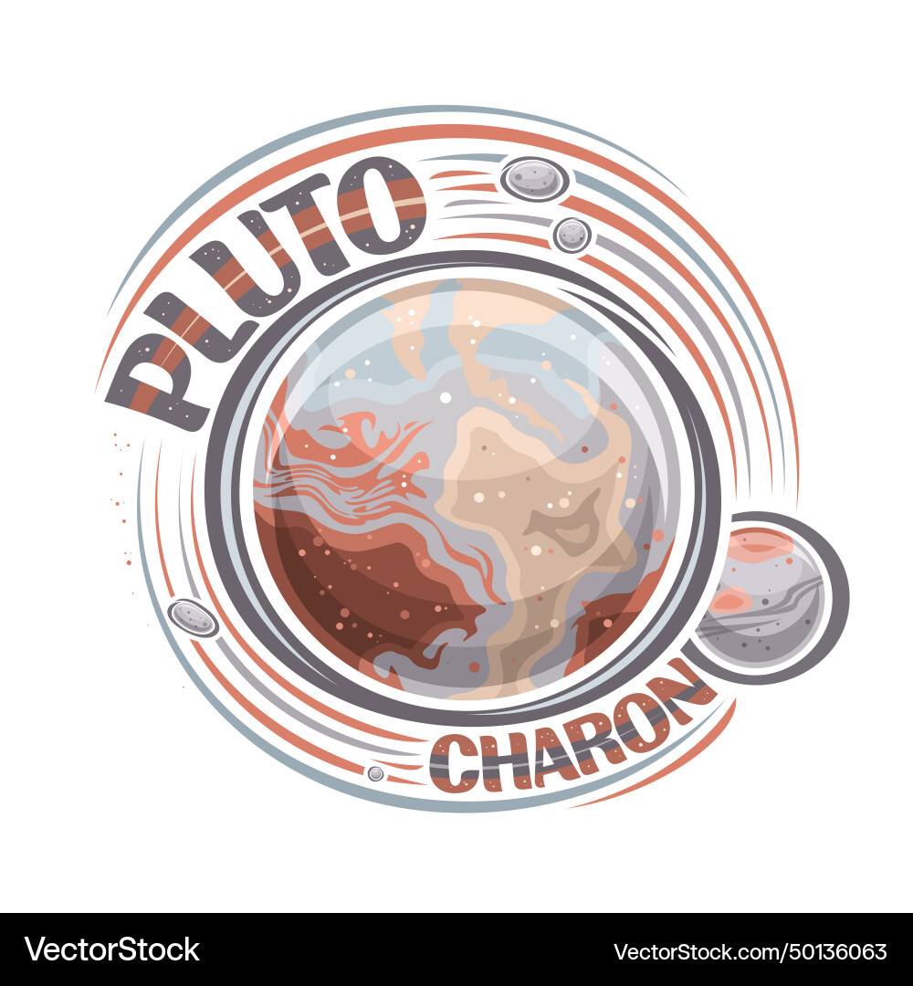 Logo for pluto Royalty Free Vector Image - VectorStock