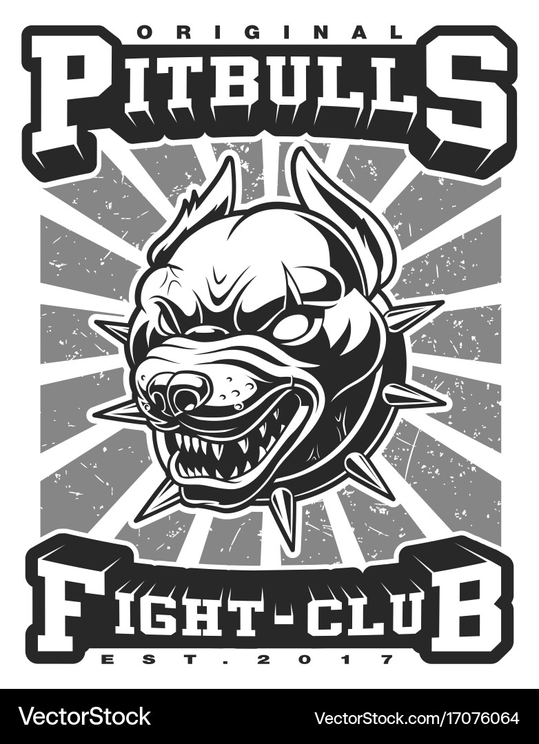 Pitbull Royalty Free Vector Image - VectorStock