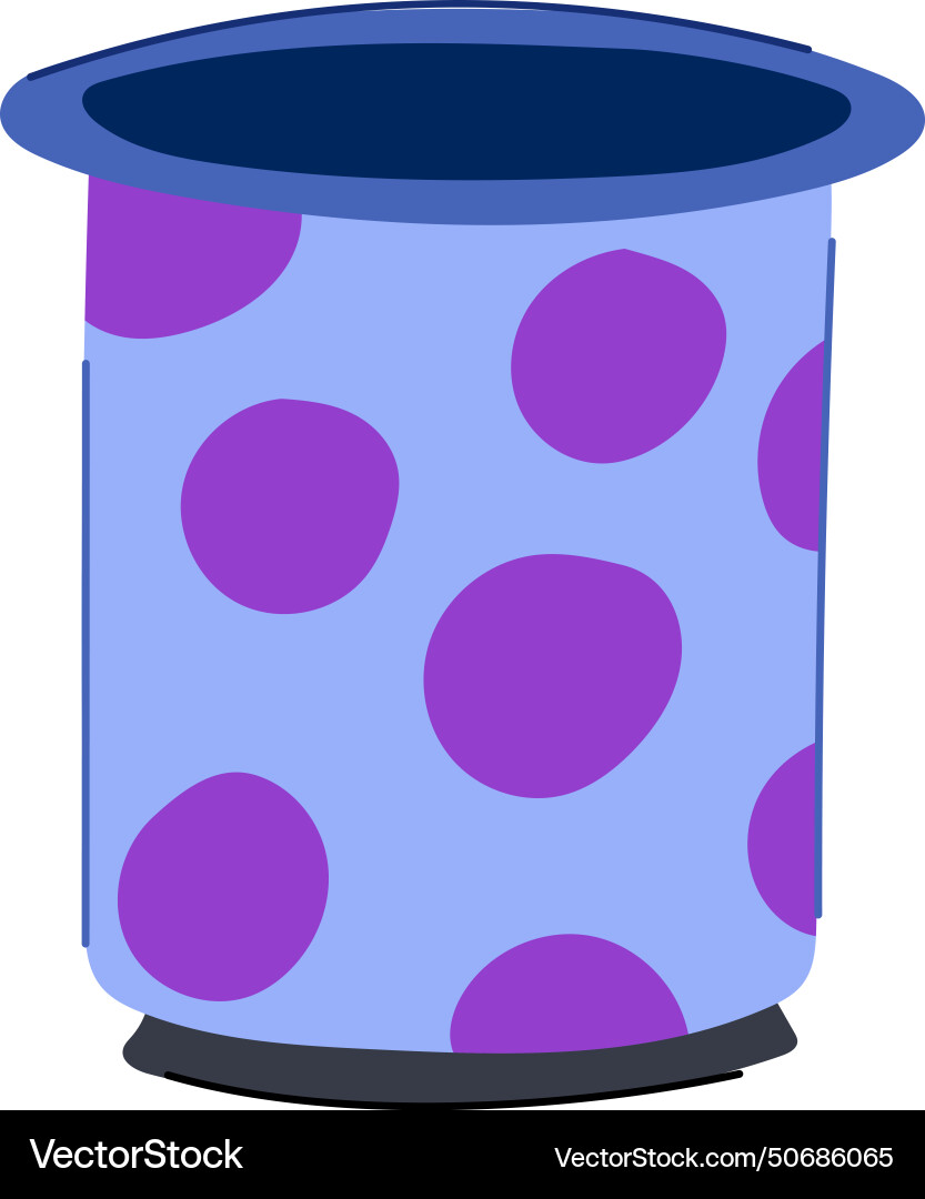 Box pencil holder cartoon Royalty Free Vector Image