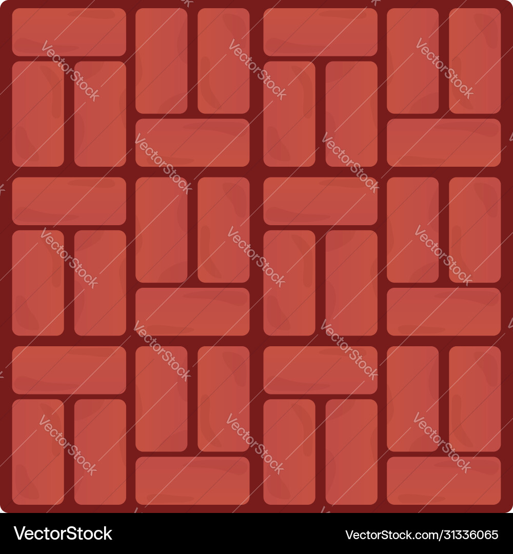 Brick paving icon cartoon style Royalty Free Vector Image
