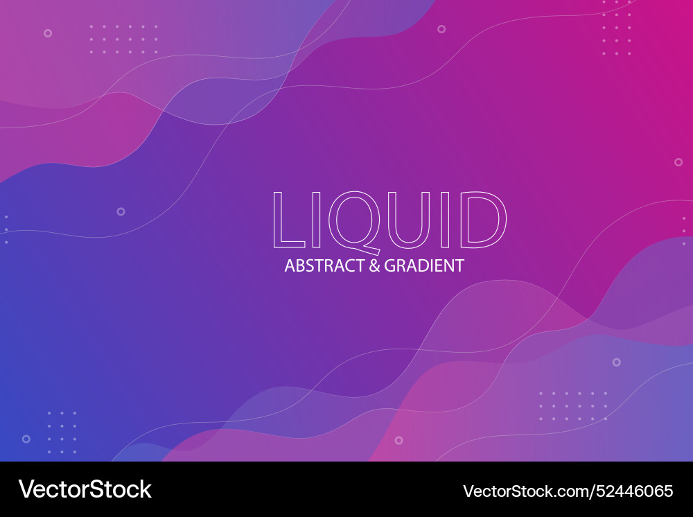 Dynamic liquid background in gradient Royalty Free Vector