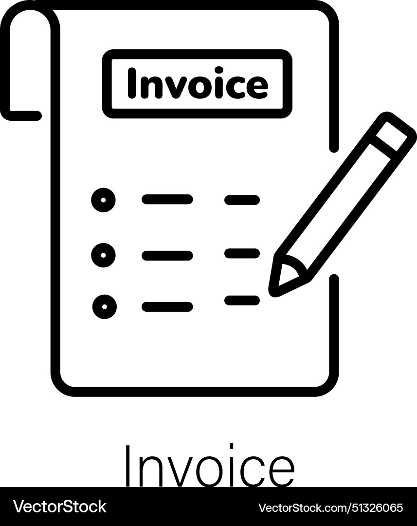 Invoice Royalty Free Vector Image - VectorStock