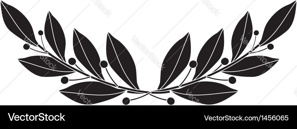 Laurel branch Royalty Free Vector Image - VectorStock