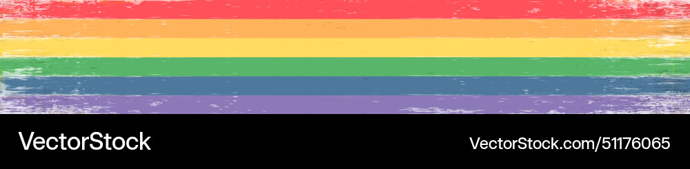 Lgbt pride flag horizontal wide banner background Vector Image