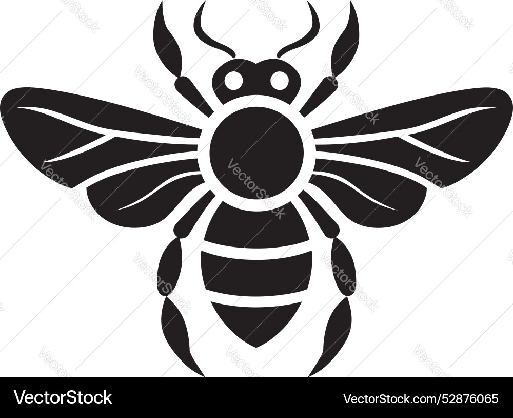 Pollinator hive logo beehive dynasty profile Vector Image