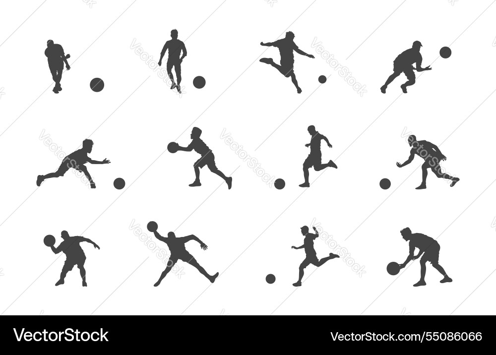 Handball Player Silhouette Vector Images (over 1,000)
