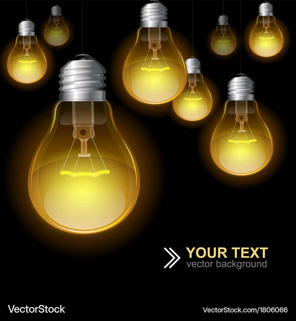 Light bulb seamless pattern Royalty Free Vector Image