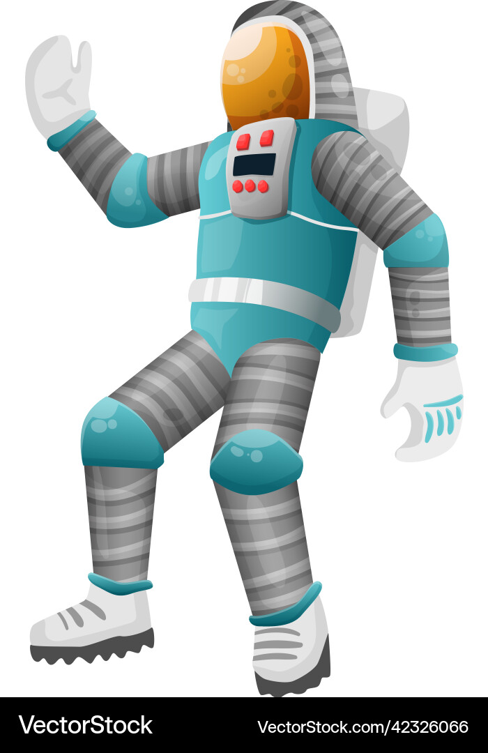 Space suit astronaut composition Royalty Free Vector Image