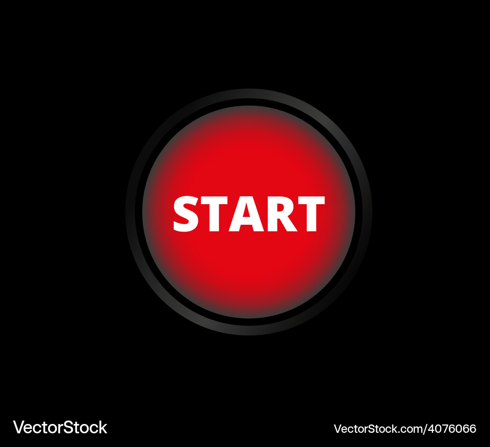 Start button Royalty Free Vector Image - VectorStock